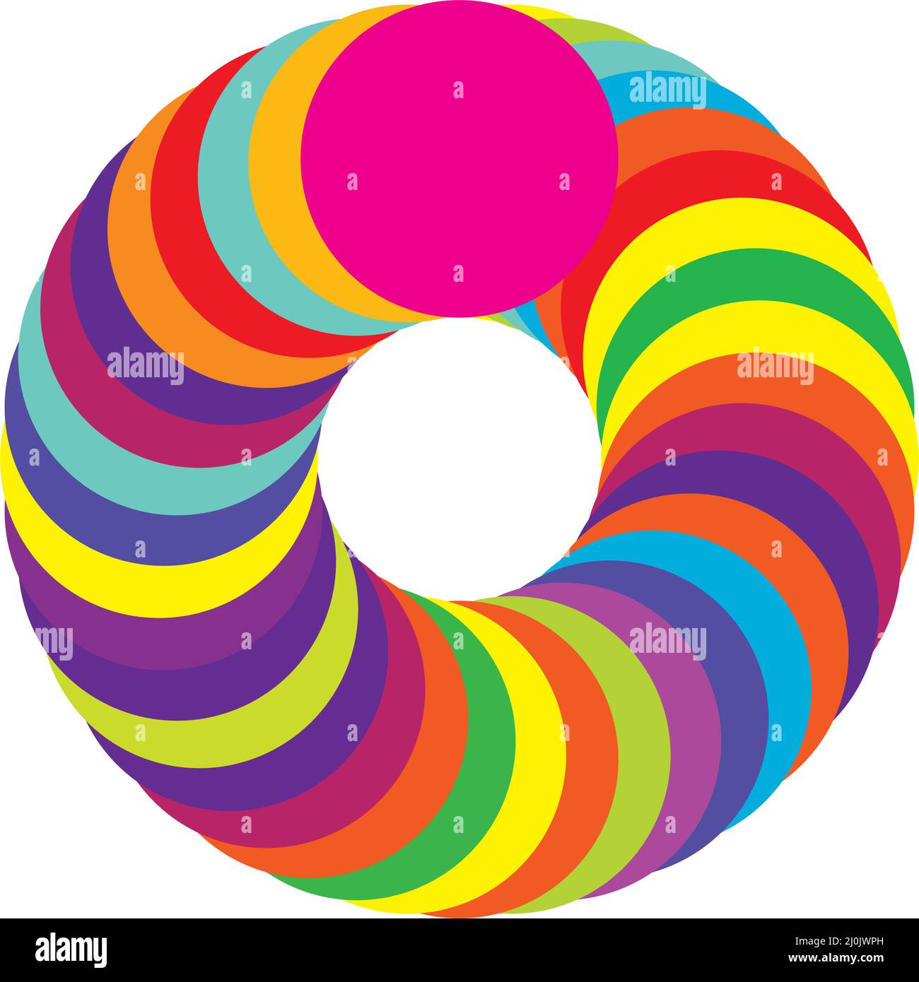 Colorful circular, radial mandala, motif icon. Abstract geometric ...