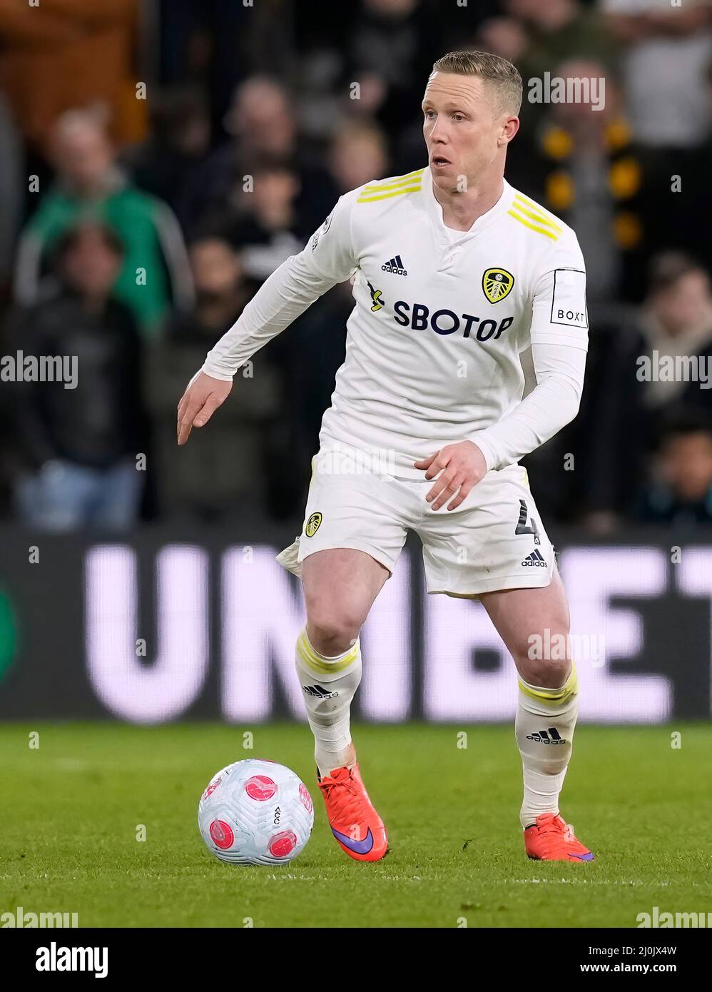Wolverhampton, England, 18th March 2022. Adam Forshaw of Leeds United ...