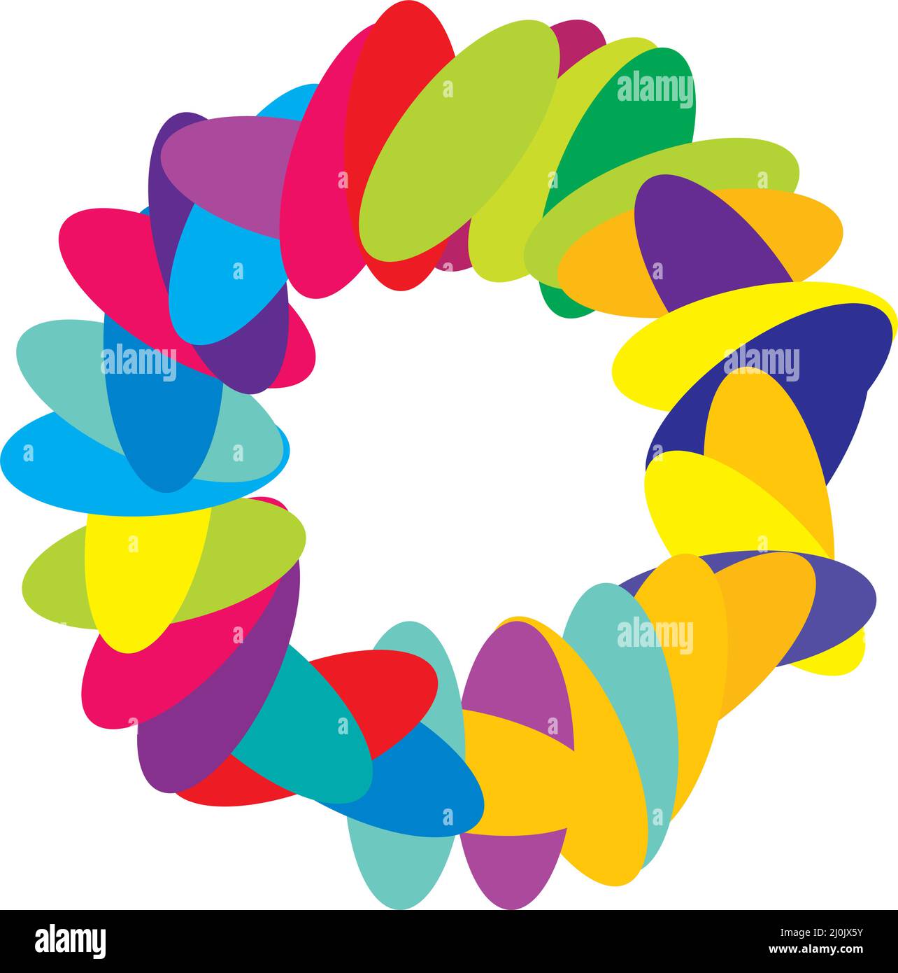 Abstract random geometric circular, radial element, shape - stock ...