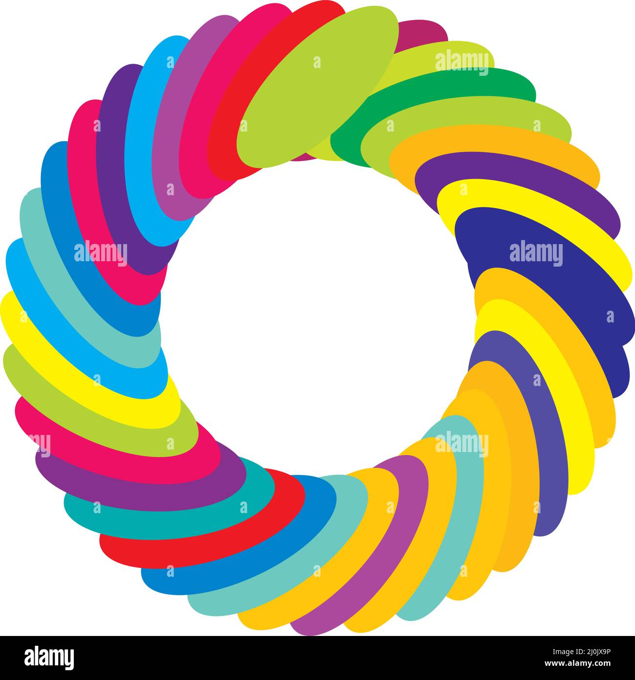 Colorful circular, radial mandala, motif icon. Abstract geometric ...