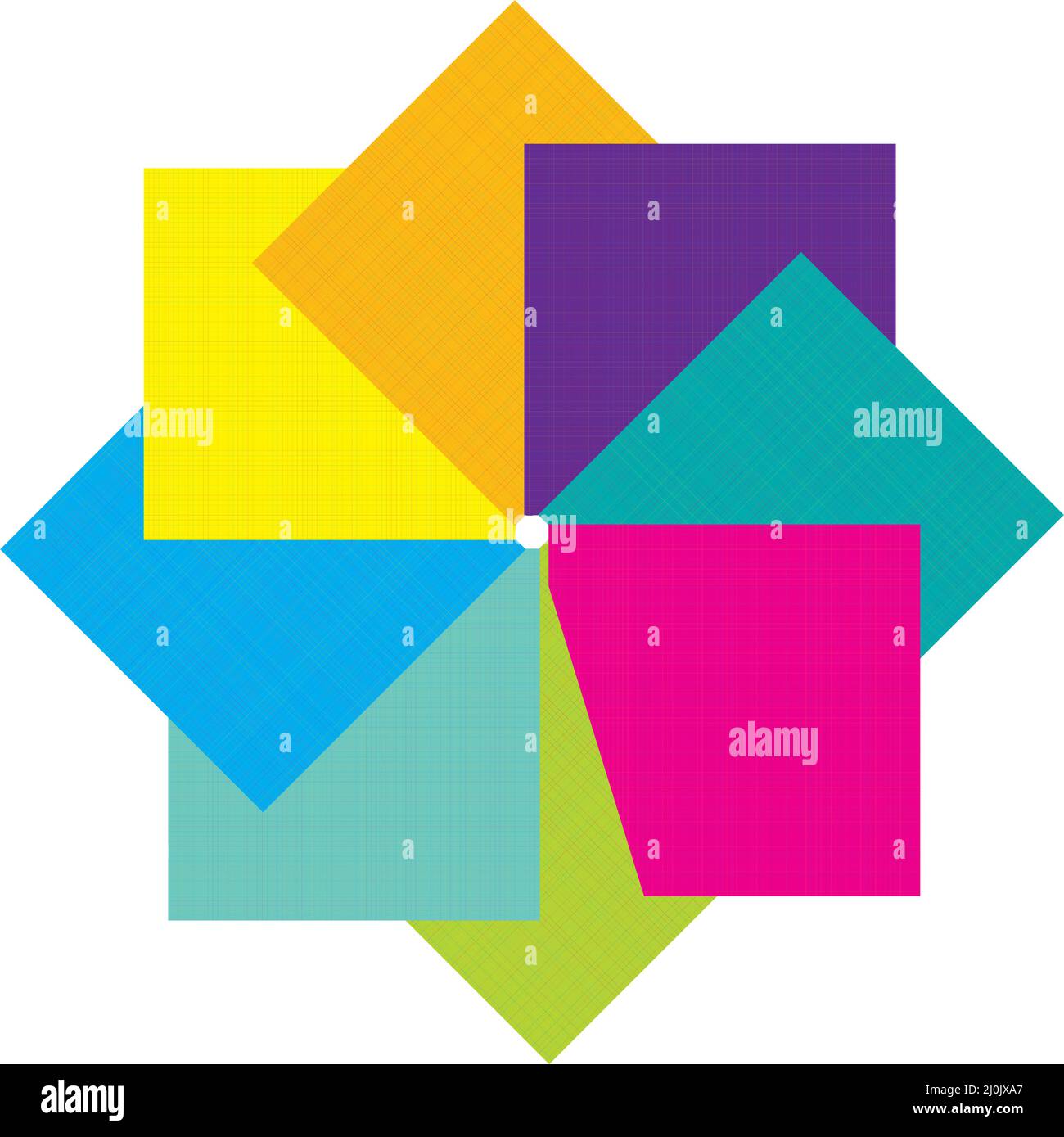 Abstract colorful, vivid, vibrant angular, geometric design element ...