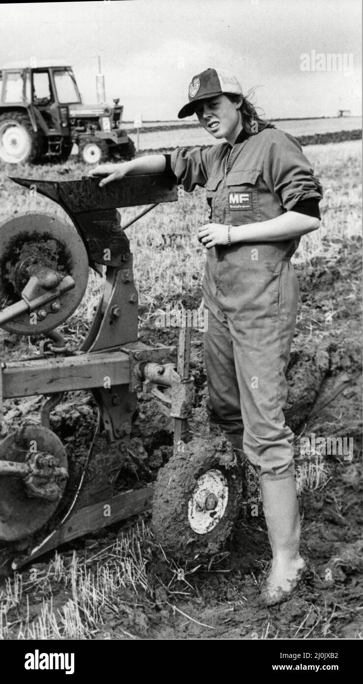 West Hallam ploughing match the only woman in ploughing competition Ann ...