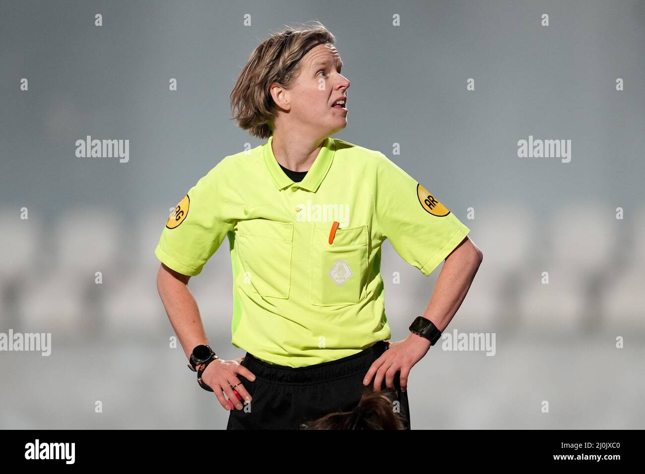 DUIVENDRECHT, NETHERLANDS - MARCH 19: Referee Fijke Hoogendijk during ...