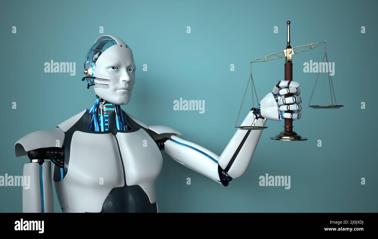 Humanoid robot in the role of a judge Stock Photo - Alamy