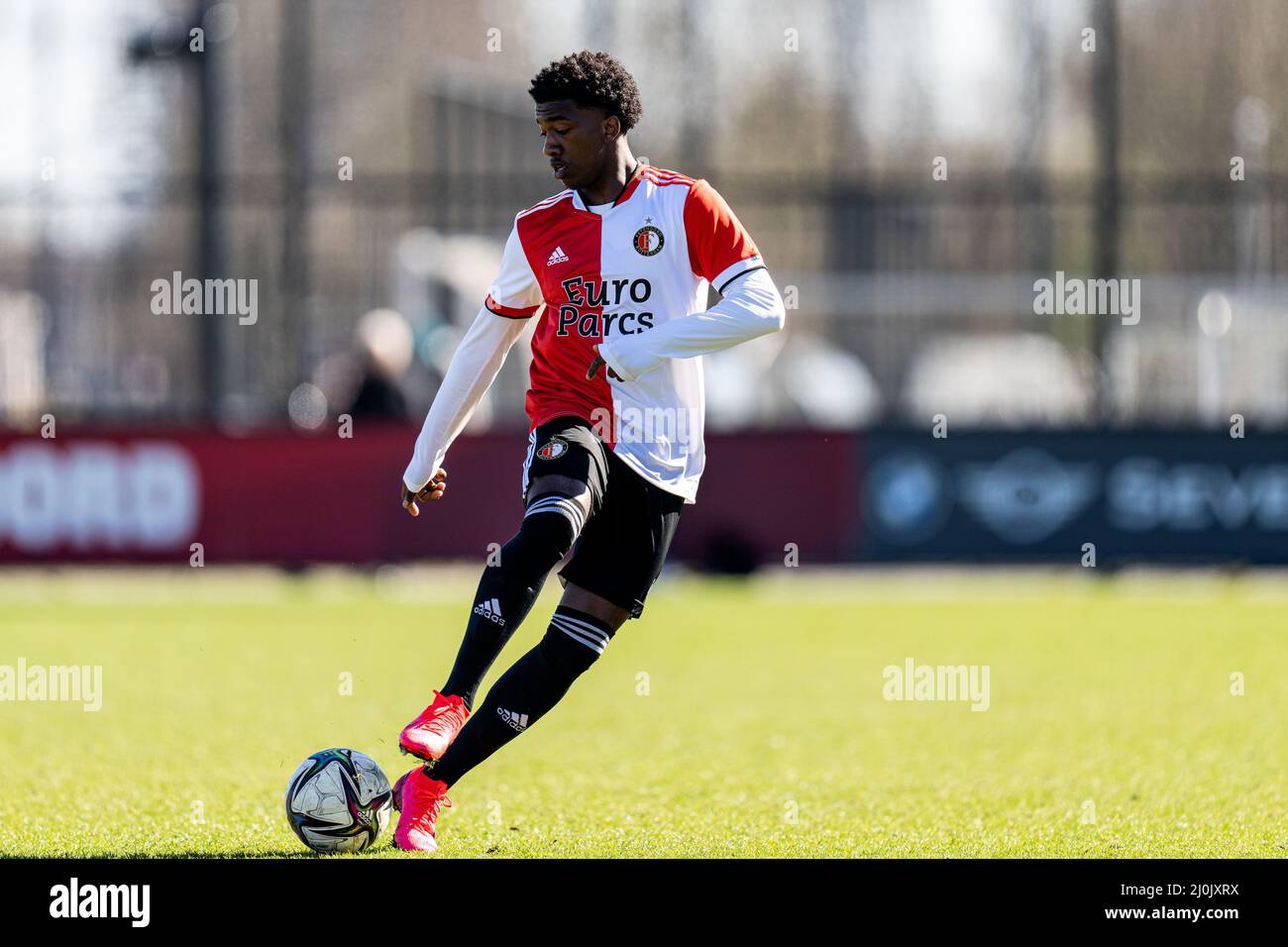 Rotterdam - Denzel Hall of Feyenoord during the match between Feyenoord ...