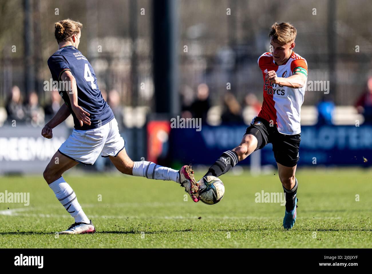 Rotterdam - Noah Naujoks of Feyenoord O21 during the match between ...