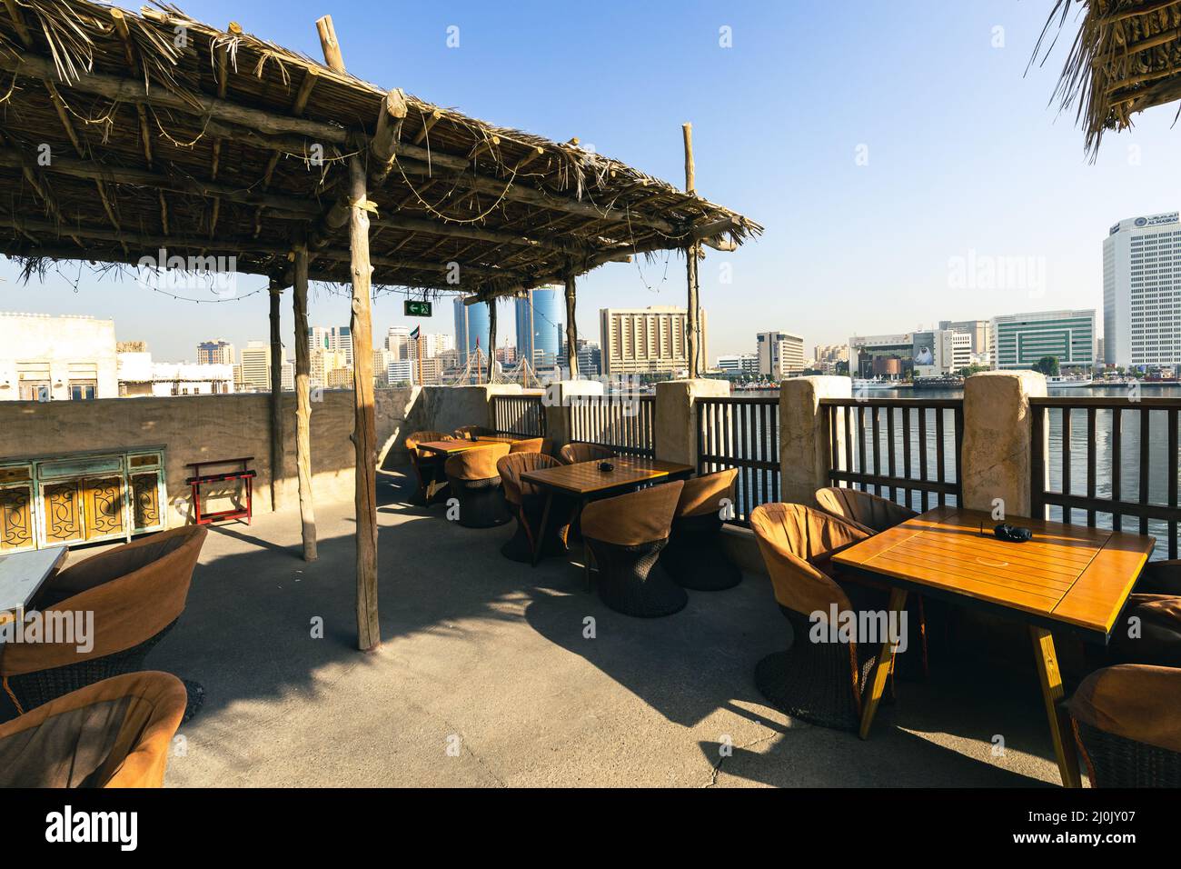 Traditional Arab Style Restaurant. Dubai Deira Old Town. United Arab ...