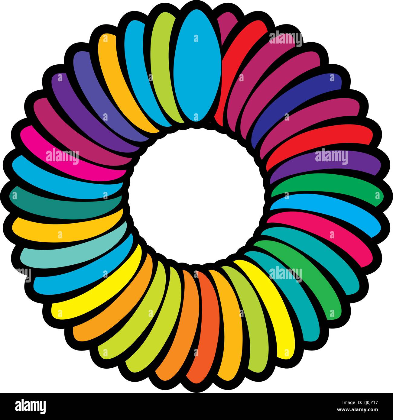 Colorful circular, radial mandala, motif icon. Abstract geometric ...
