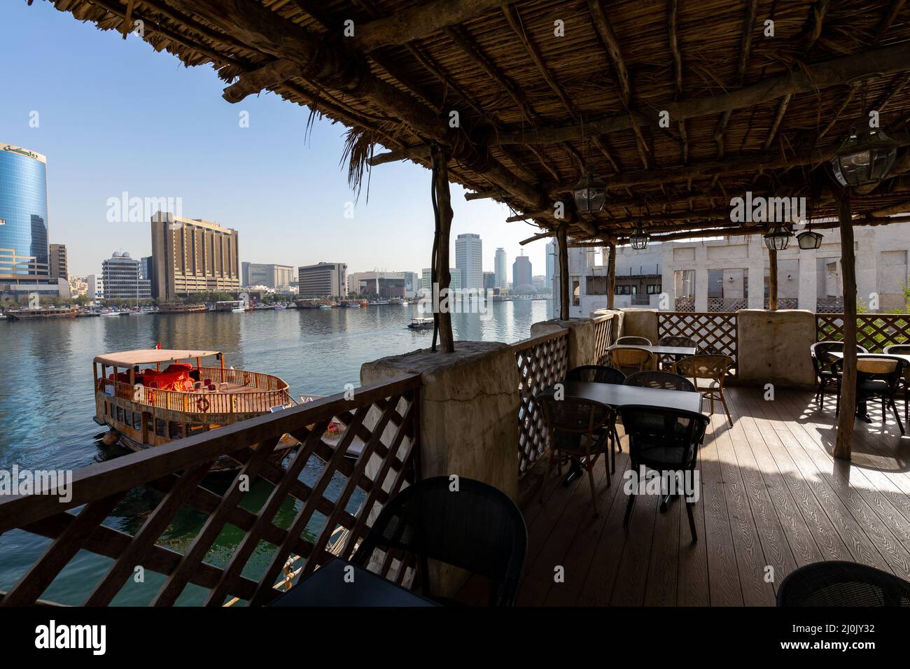 Al Seef Traditional Historical District Arabic Architecture. Dubai ...