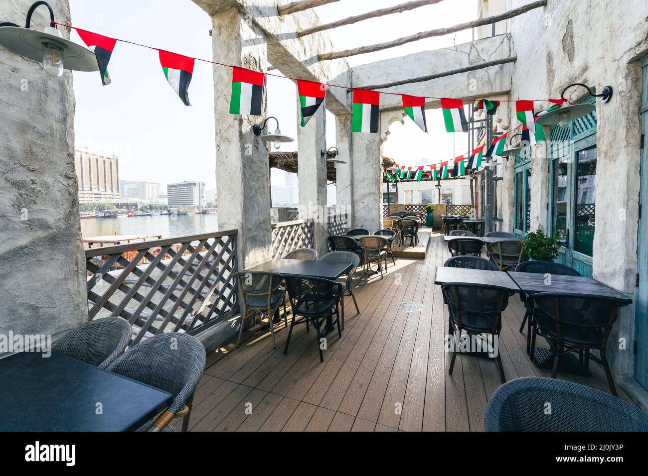 Traditional Arab Style Restaurant. Dubai Deira Old Town. United Arab ...