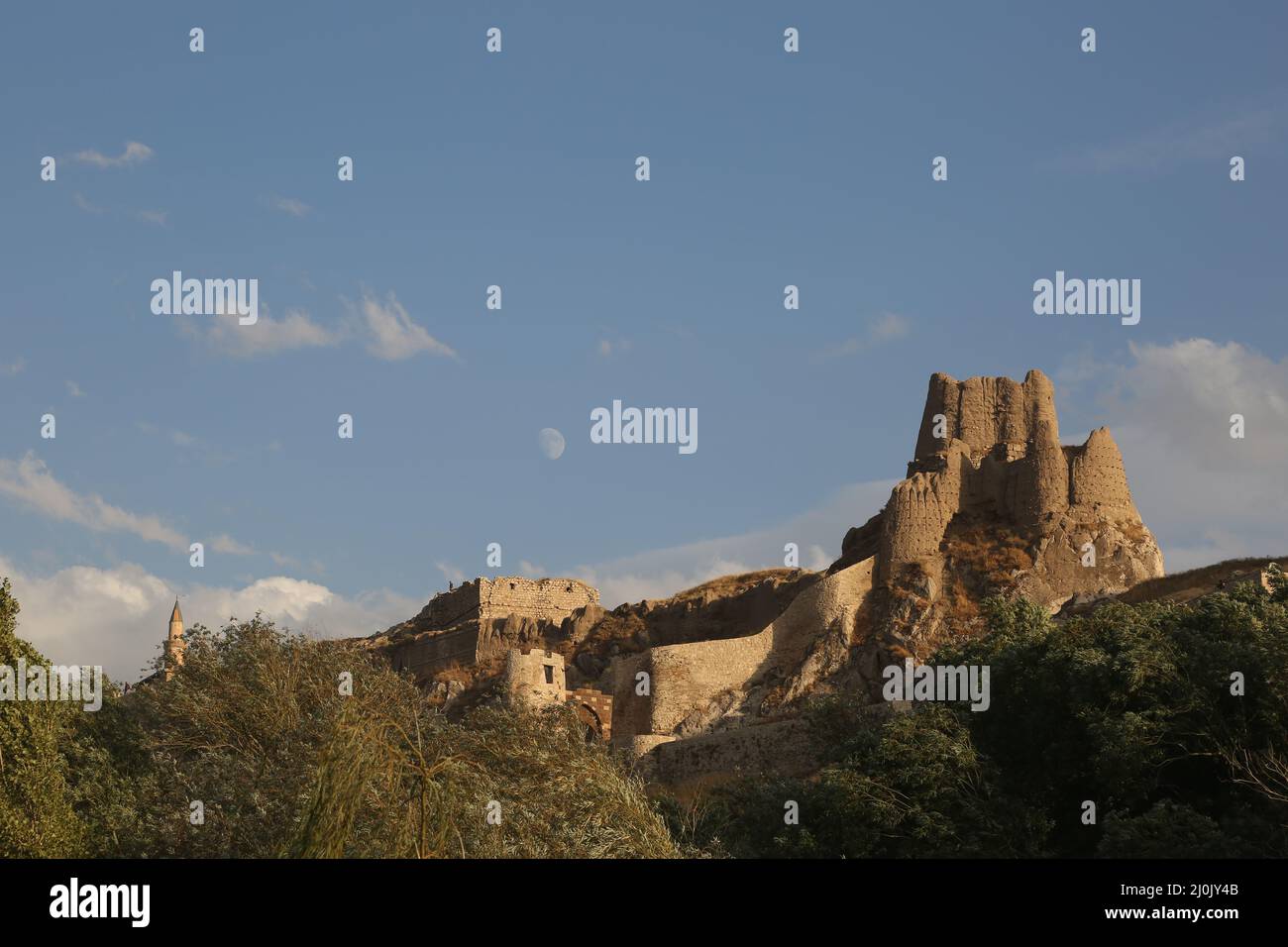 View of Van Castle in Eastern Anatolia, Turkey. City of Van has a long ...