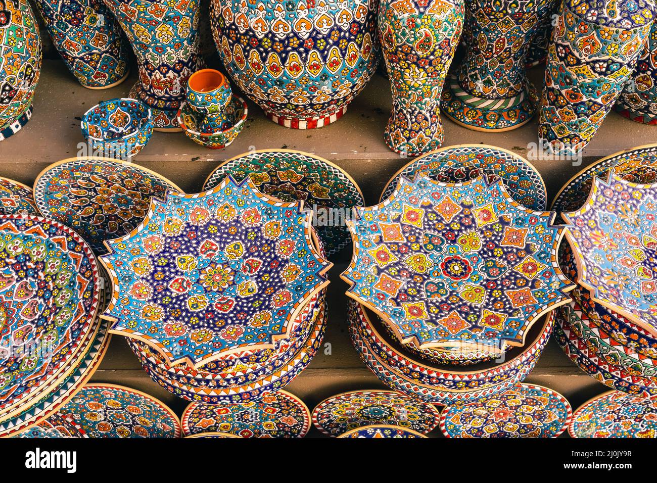Souvenir shop at Dubai Grand Souk. The traditional Arab style bazaar at ...