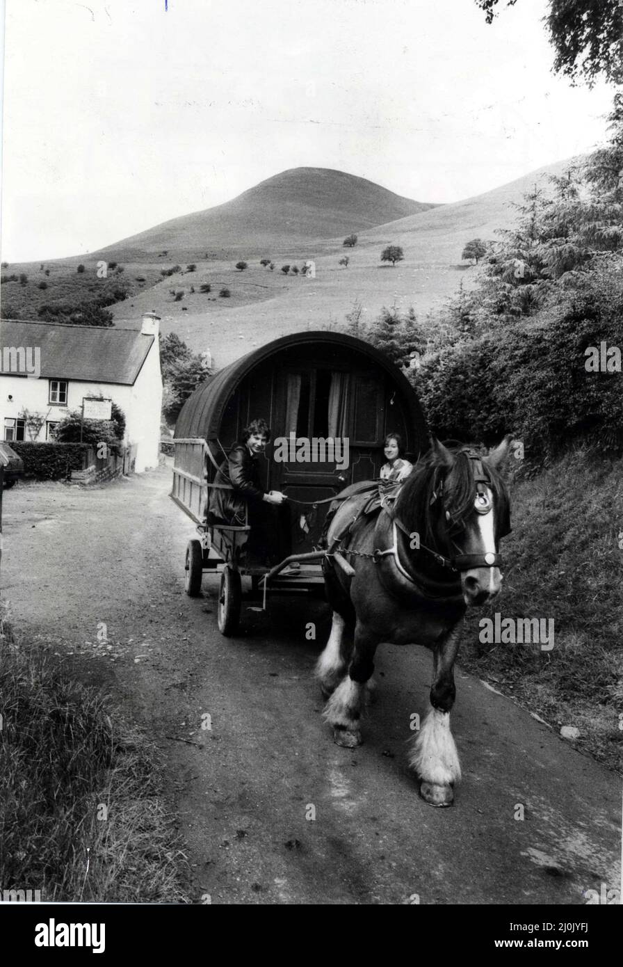 Caravan (|Horse drawn) Basil plods smartly off in the direction of ...