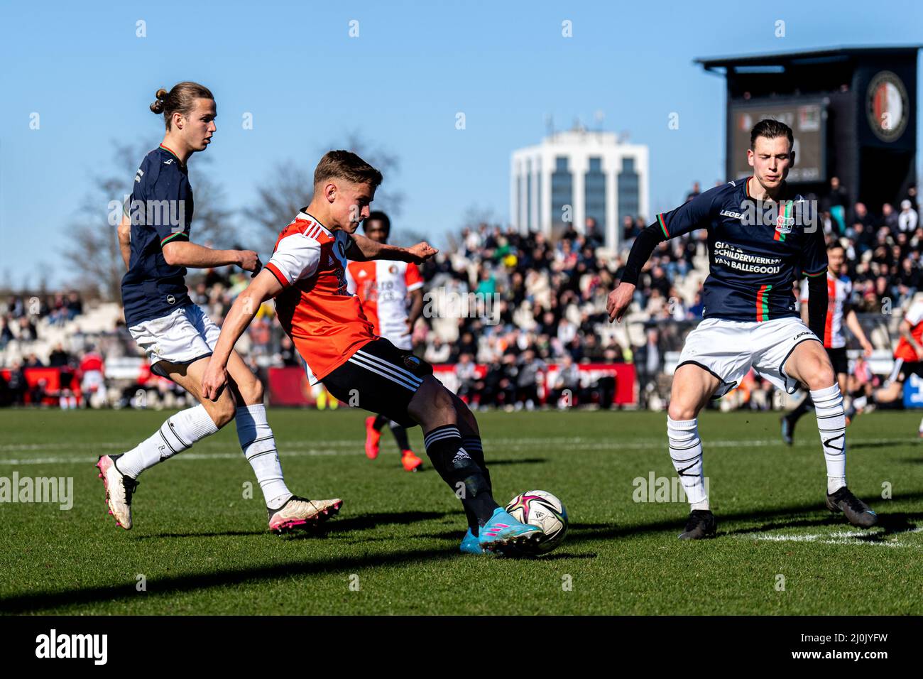 Rotterdam - Noah Naujoks of Feyenoord O21 during the match between ...