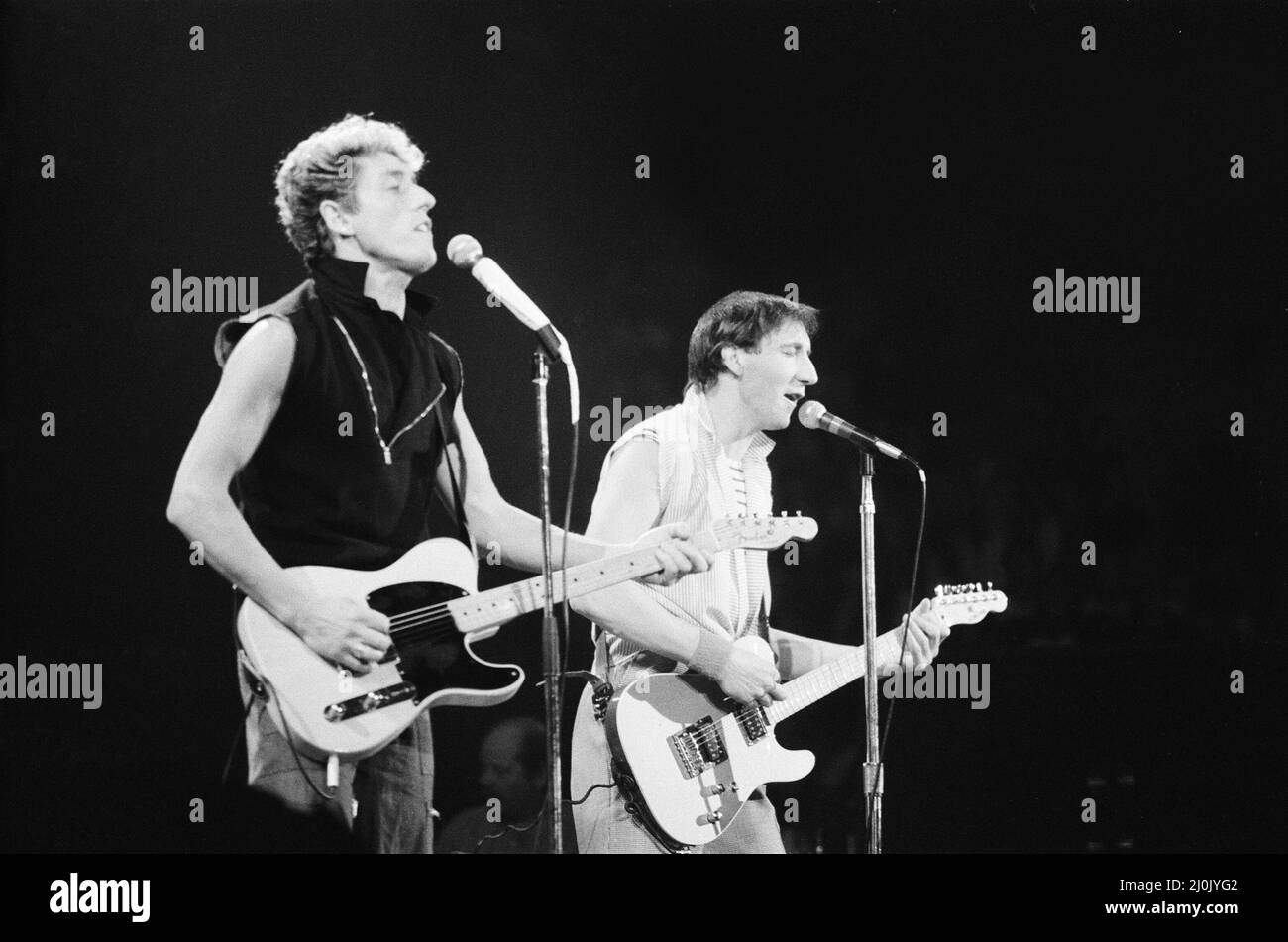 British rock group The Who in Toronto, Canada.Singer Roger Daltrey and ...