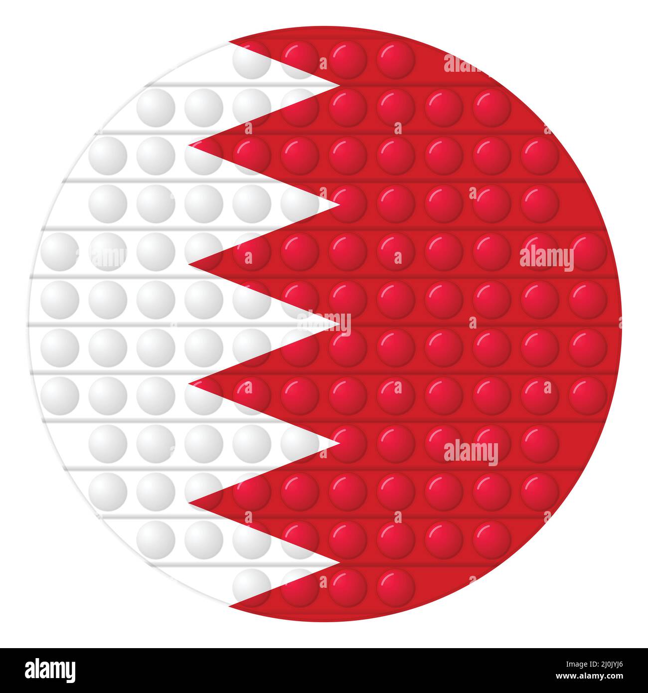 Glass light ball with flag of Bahrain. Round sphere, template icon ...