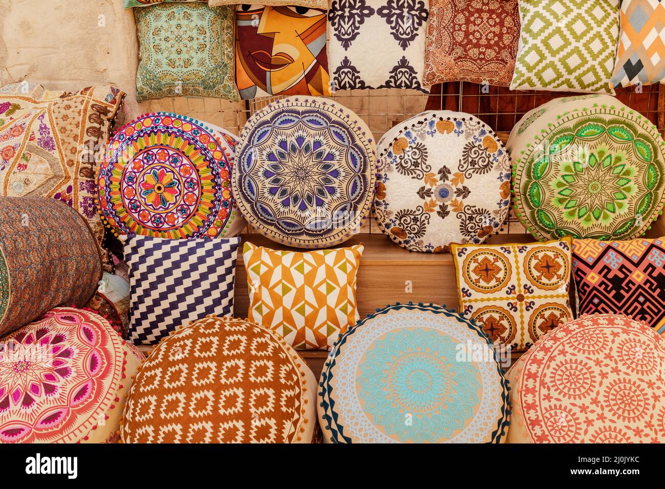 Souvenir shop at Dubai Grand Souk. The traditional Arab style bazaar at ...