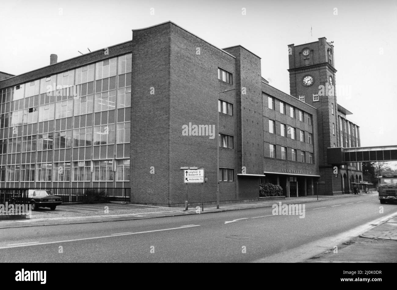 Courtaulds factory Black and White Stock Photos & Images - Alamy