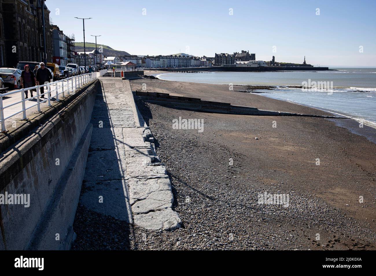 A view of Aberystwyth Promenade on the 19th March 2022 Credit: Lewis ...