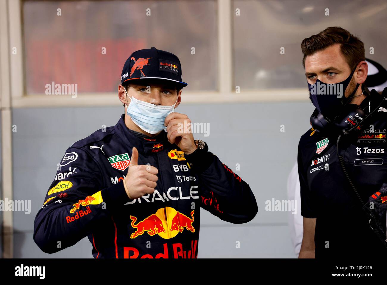VERSTAPPEN Max (ned), Red Bull Racing RB18, portrait during the Formula ...