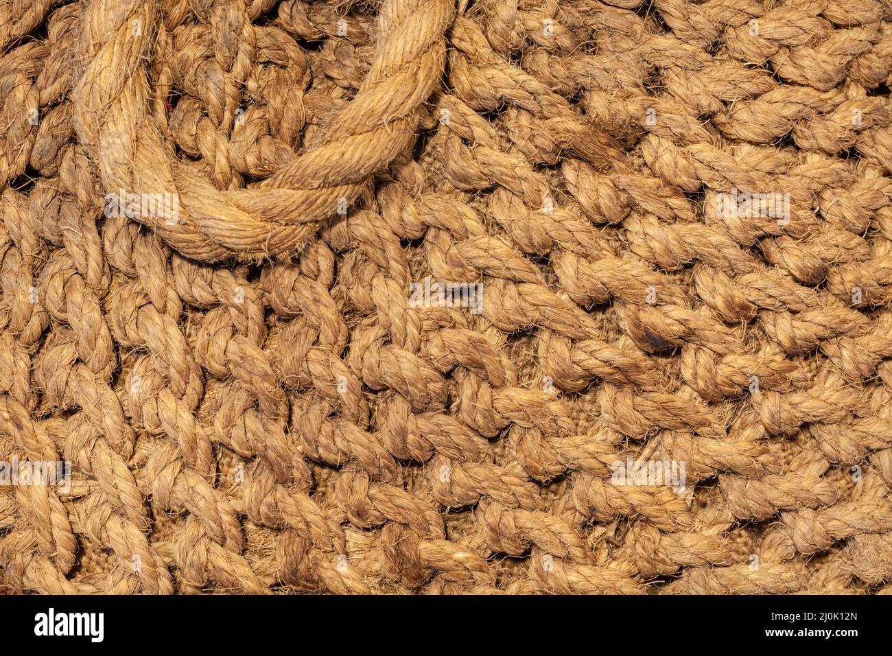 Homemade rope container to carry a heavy load at the Britannia Ship ...
