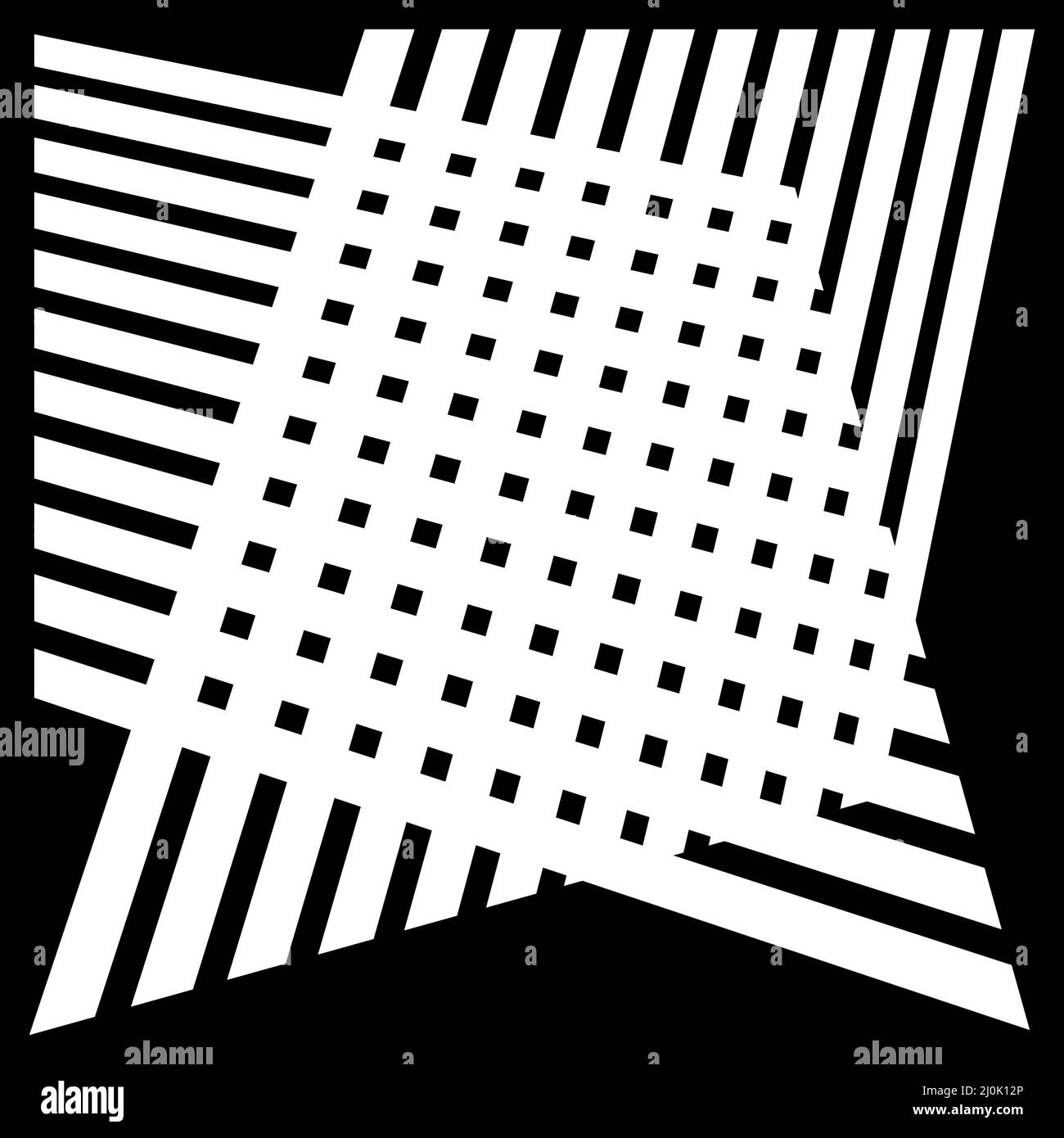 Abstract random grid, mesh. Lattice, grating and grille pattern with oblique, diagonal, slanting ...