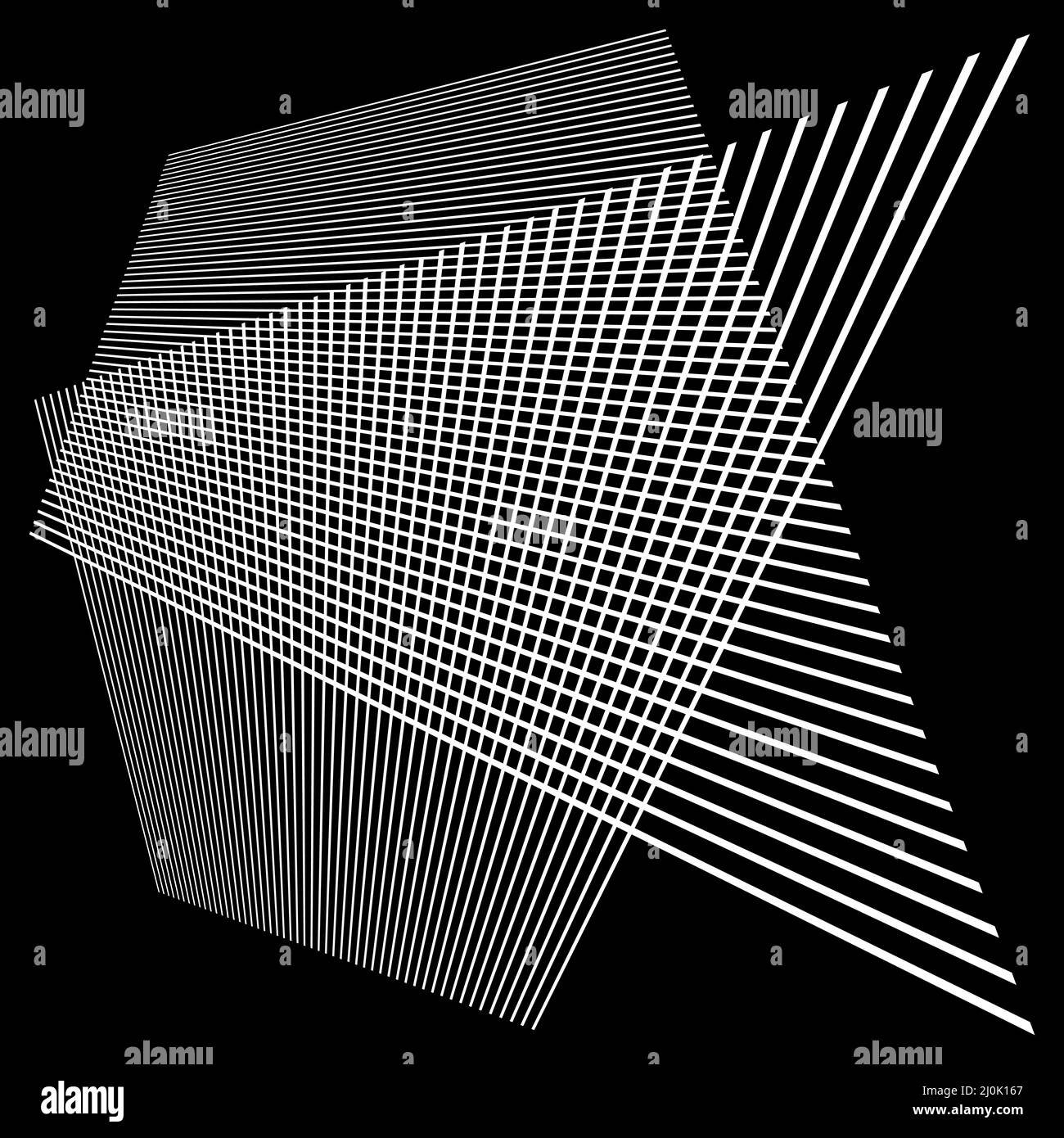 Abstract random grid, mesh. Lattice, grating and grille pattern with oblique, diagonal, slanting ...