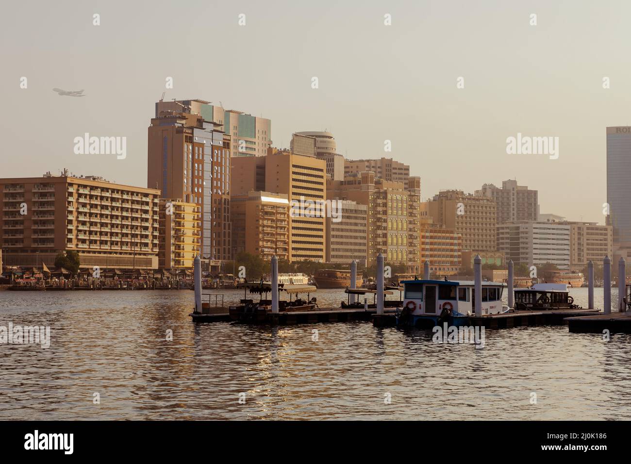 Al Seef Traditional Historical District Arabic Architecture. Dubai ...