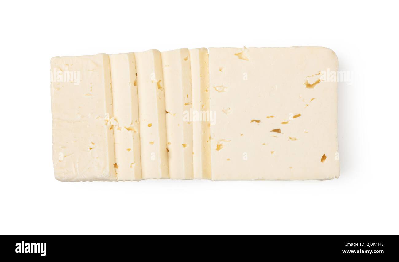 Feta cheese slice Cut Out Stock Images & Pictures - Alamy