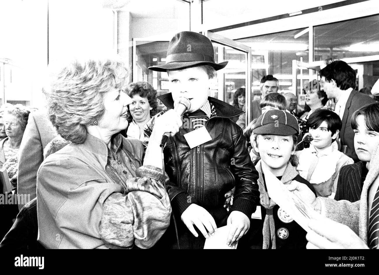 Impressionist Janet Brown was in North Shields on 1st September 1982 ...