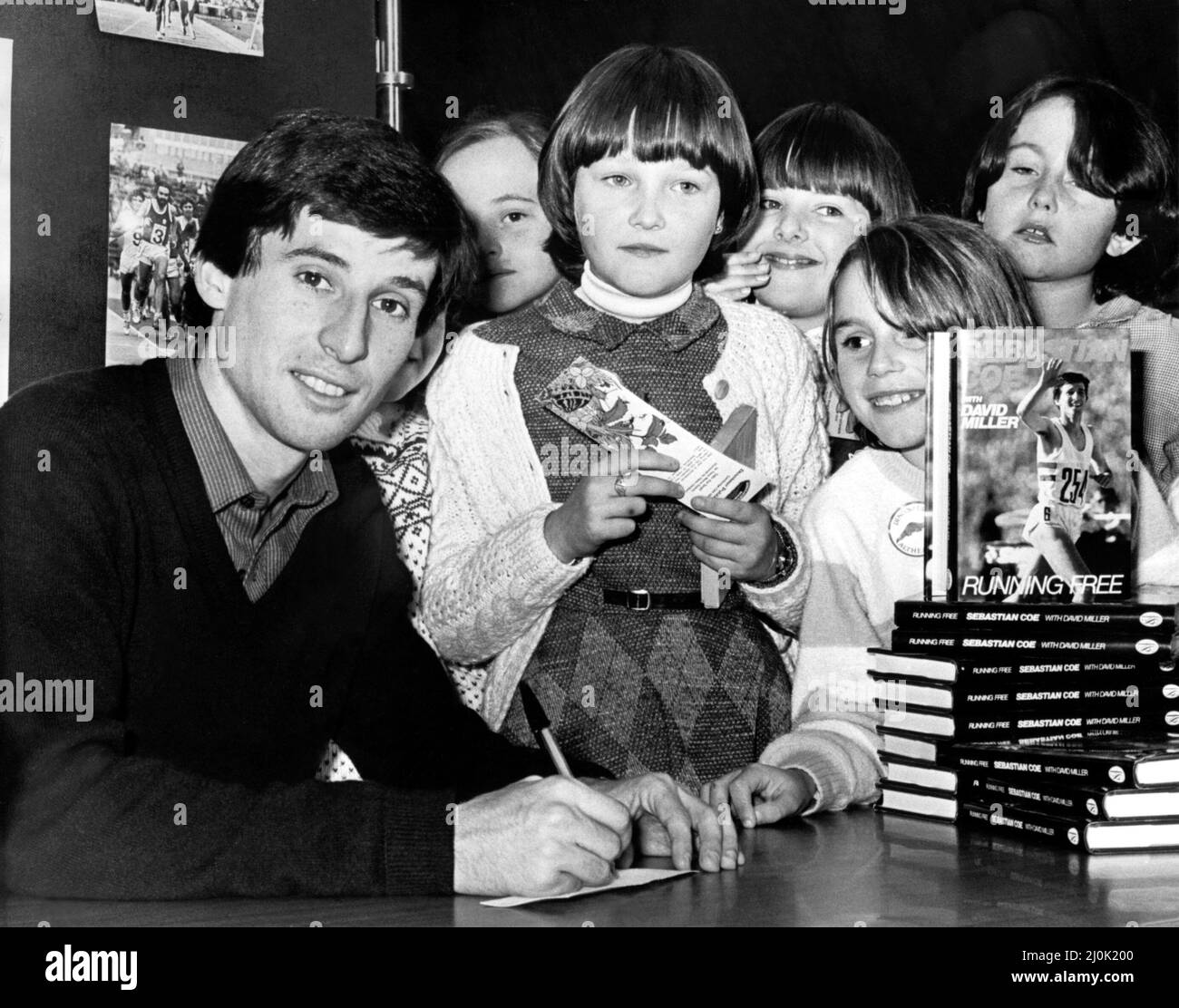 Seb coe lord coe sebastian coe book signing seb coe Black and White ...