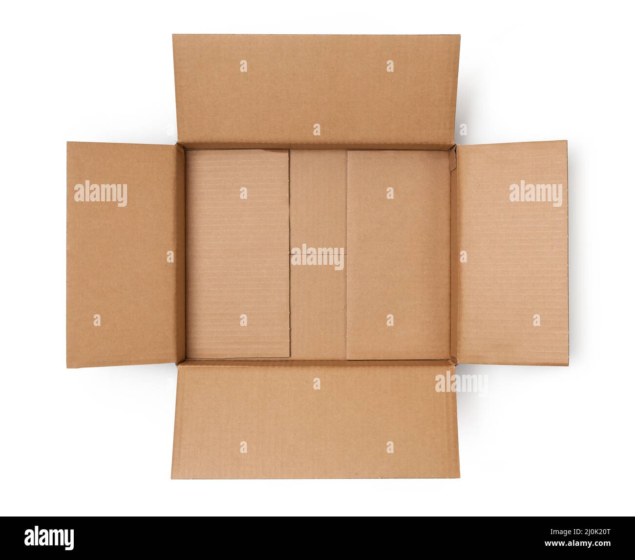 Cardboard box isolated on a white background Stock Photo - Alamy