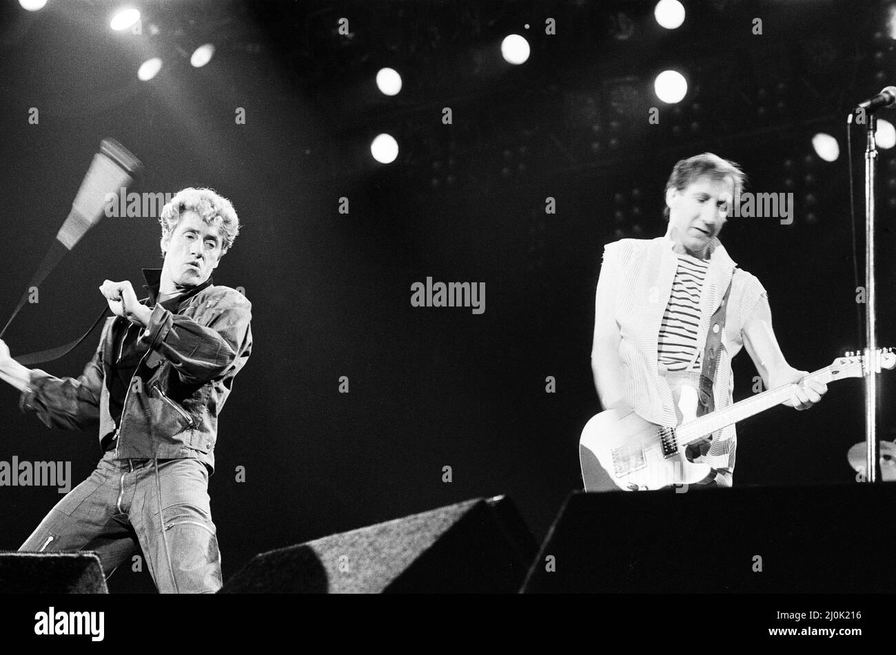 British rock group The Who in Toronto, Canada.Singer Roger Daltrey and ...
