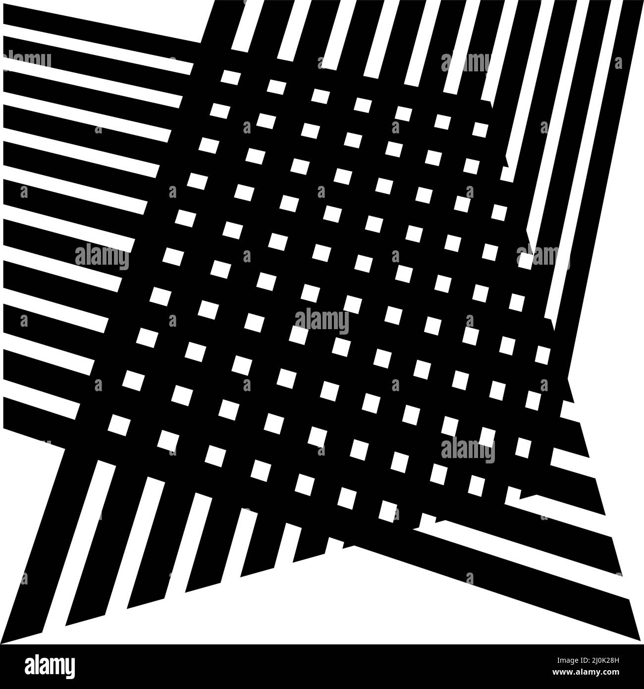 Abstract random grid, mesh. Lattice, grating and grille pattern with oblique, diagonal, slanting ...