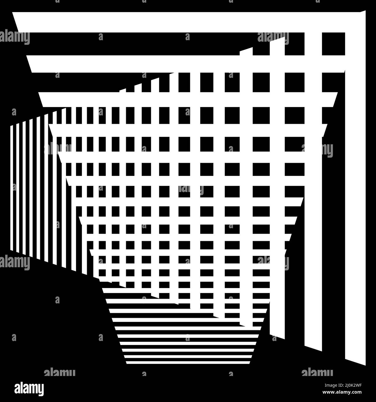 Abstract random grid, mesh. Lattice, grating and grille pattern with ...