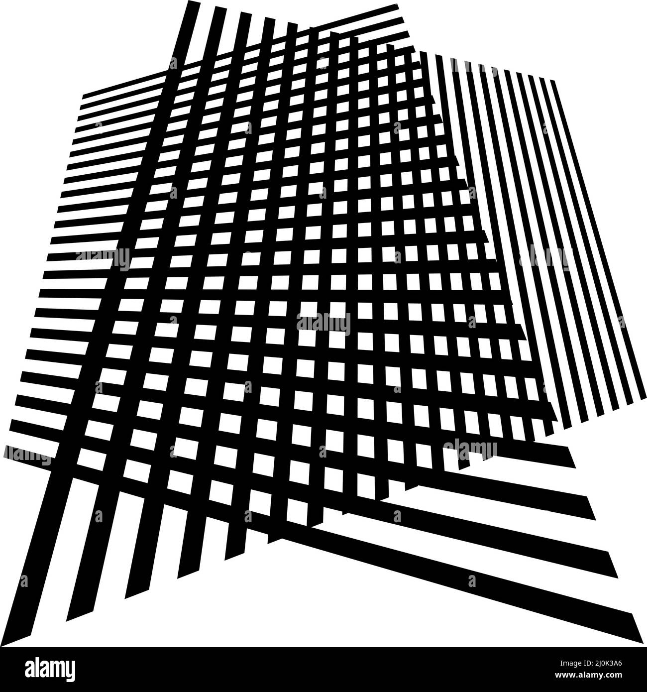 Abstract random grid, mesh. Lattice, grating and grille pattern with oblique, diagonal, slanting ...