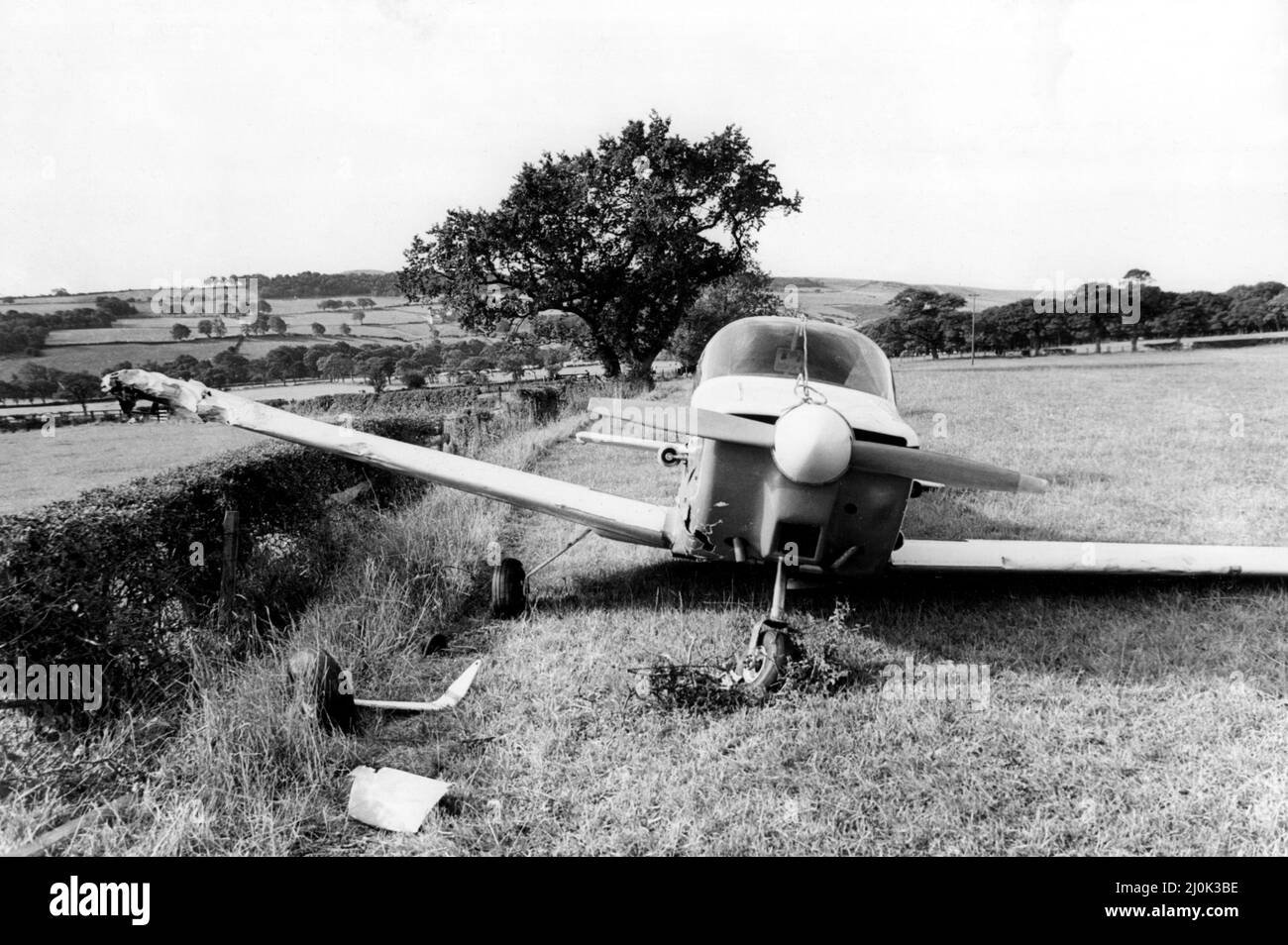 Pilot Dennis Ridley was blinded by the sun as he came into land at a ...