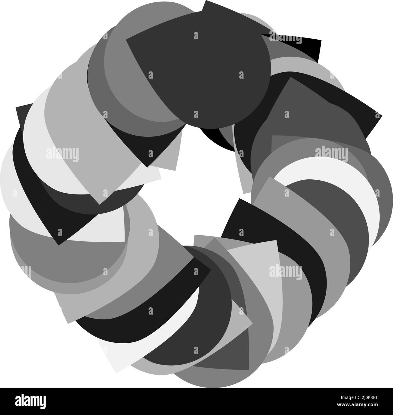 Abstract random geometric circular, radial element, shape - stock ...