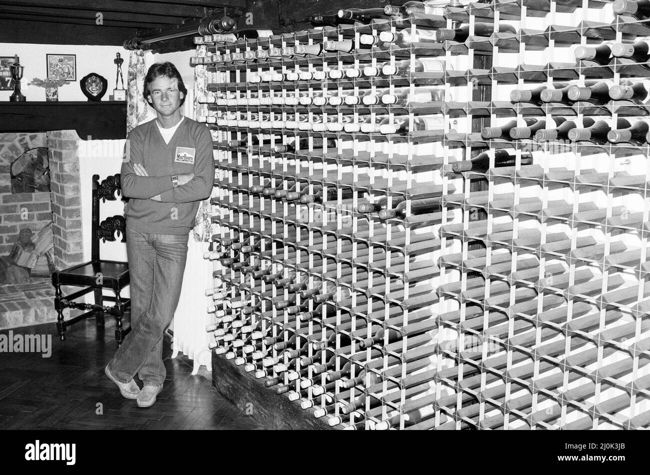 British Motorcycle road racer Barry Sheene, pictured at home. 25th May ...