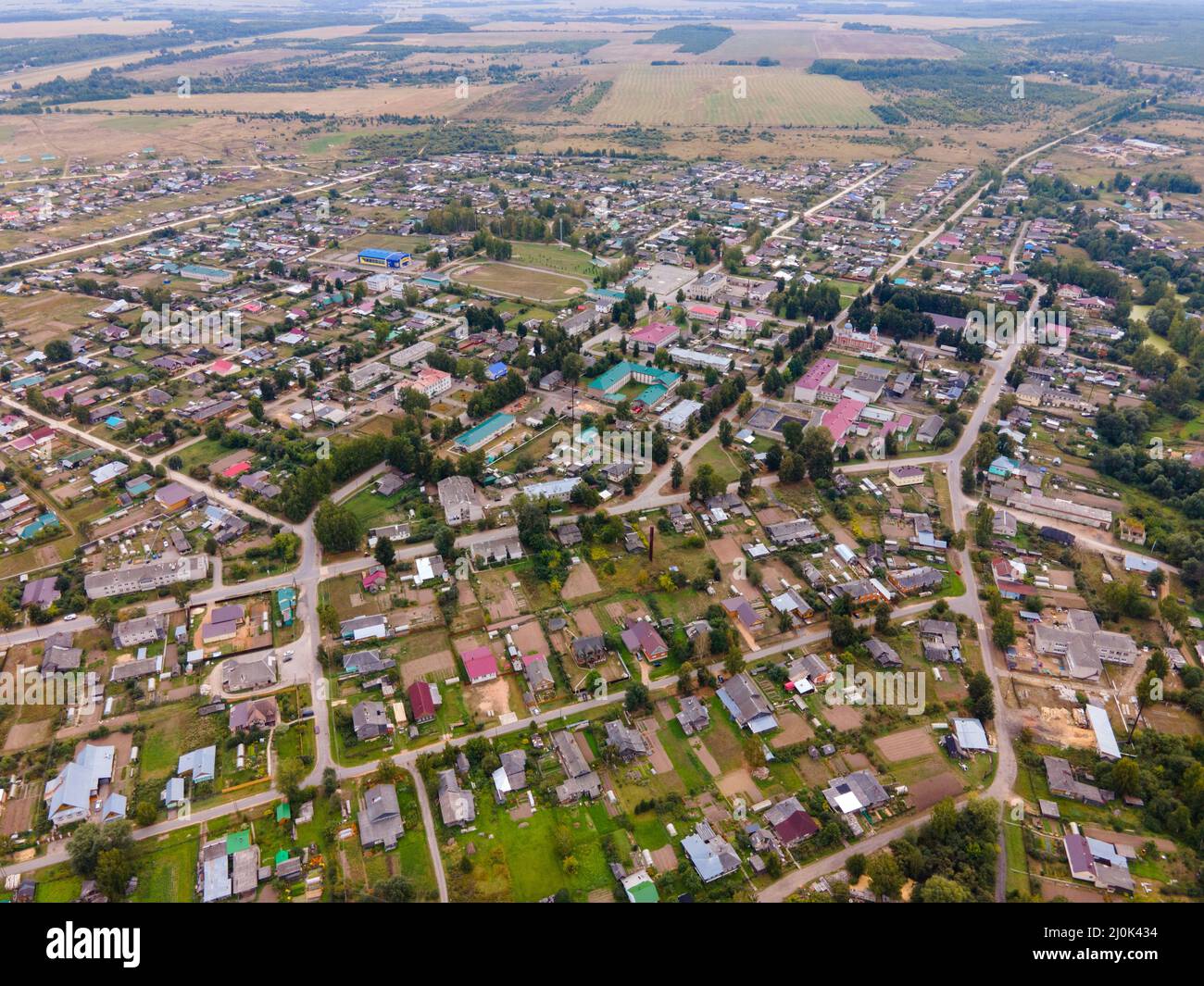 Aerial drone between buildings hi-res stock photography and images - Alamy