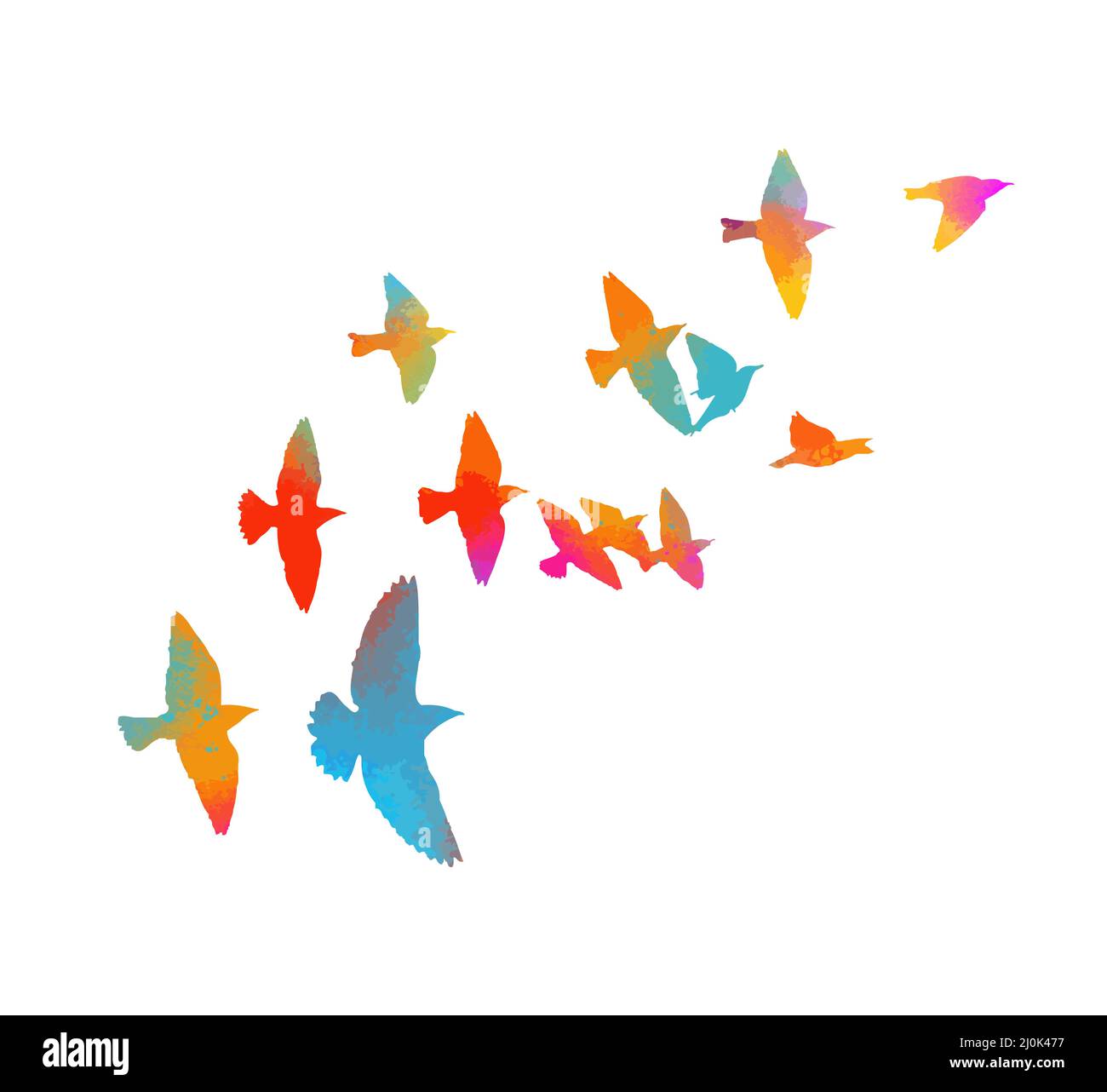 Multi color wings Stock Vector Images - Alamy