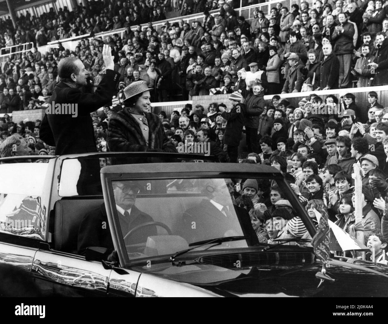 Prince Philip, Duke of Edinburgh and Queen Elizabeth II in Cardiff to ...