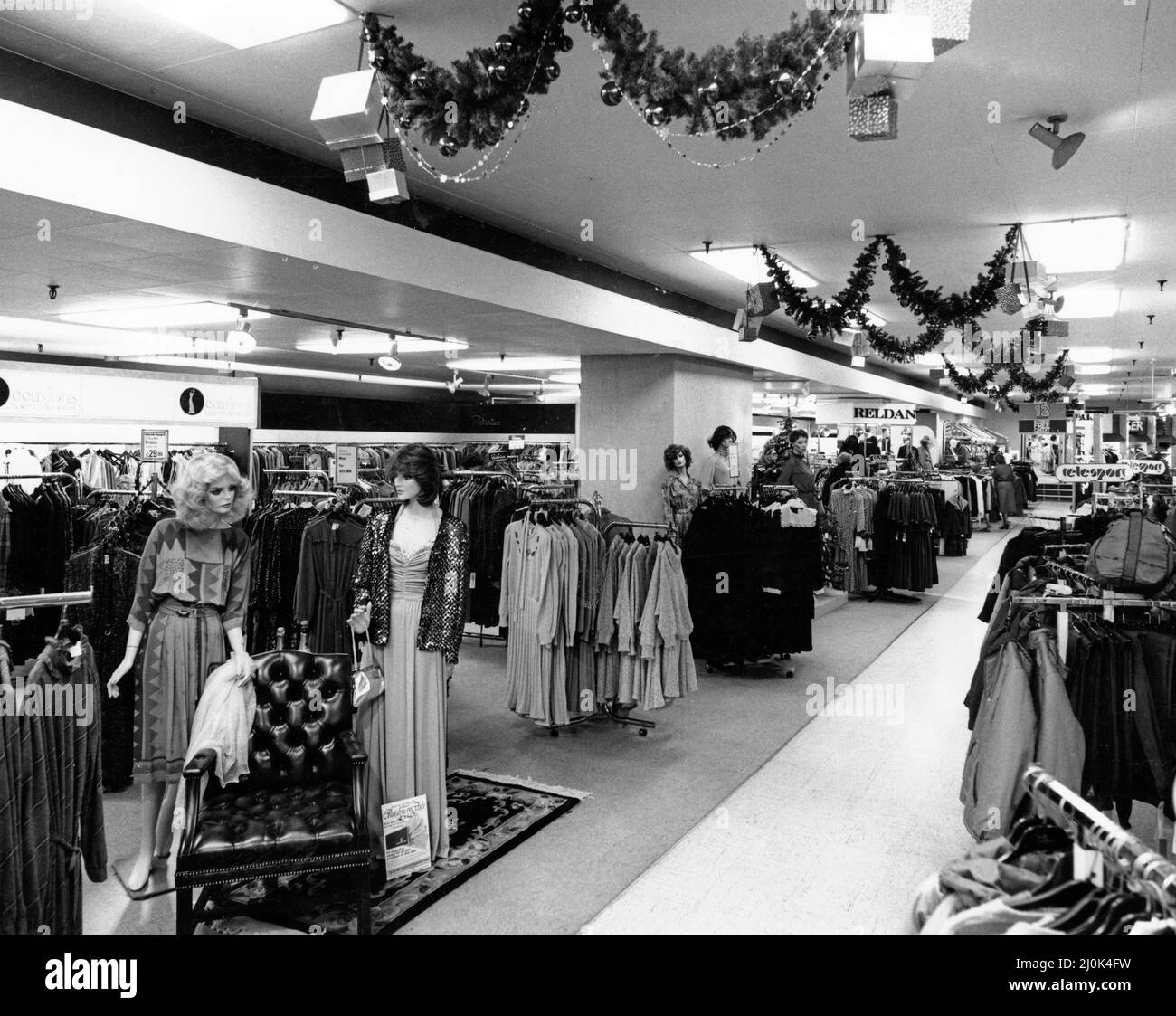 Howells department store, part of the huge display of ladies fashions ...