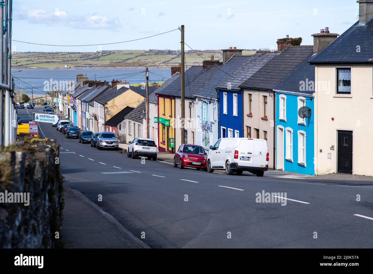 View of Glin village in county Limerick- ,Glin,Ireland,March,18,2022 ...