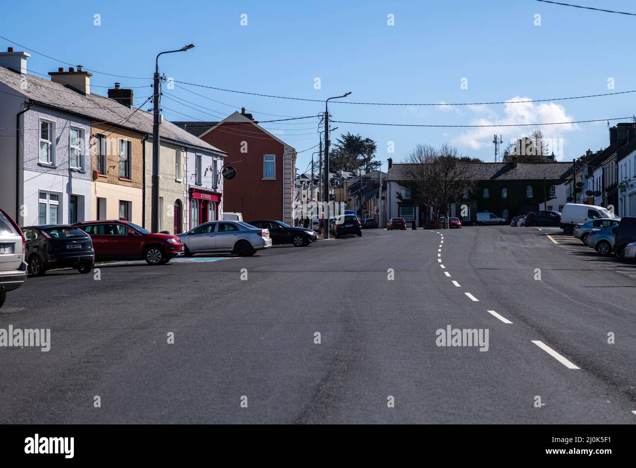 View of Glin village in county Limerick- ,Glin,Ireland,March,18,2022 ...