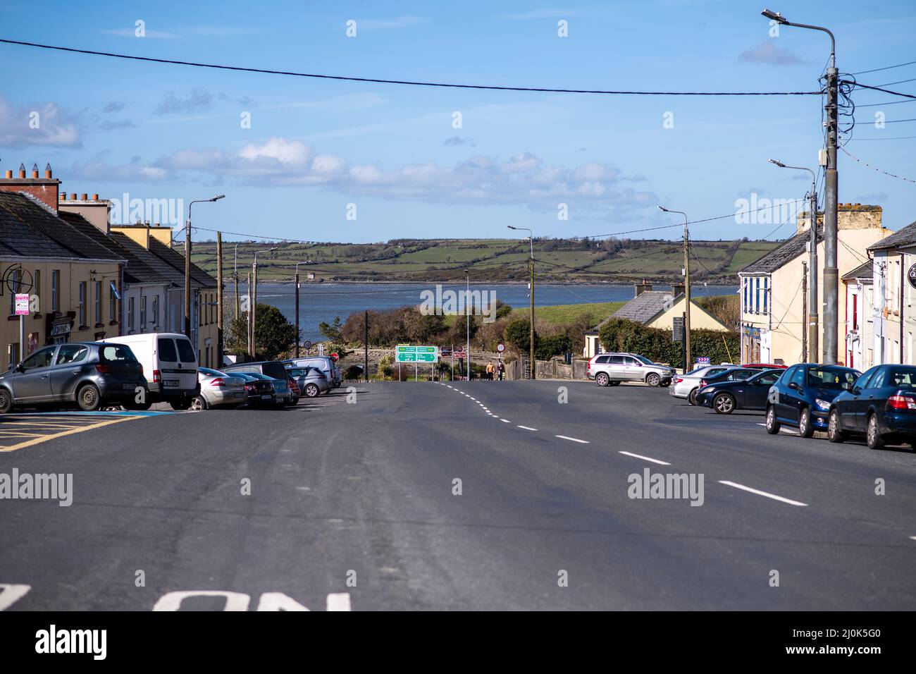 View of Glin village in county Limerick- ,Glin,Ireland,March,18,2022 ...
