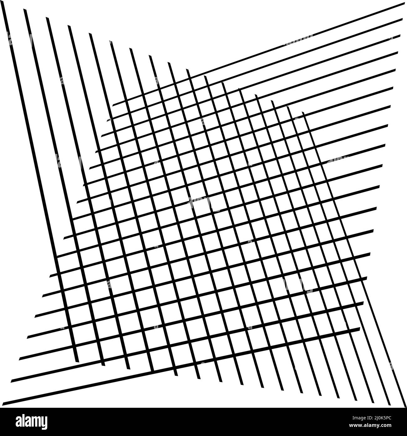 Abstract random grid, mesh. Lattice, grating and grille pattern with oblique, diagonal, slanting ...