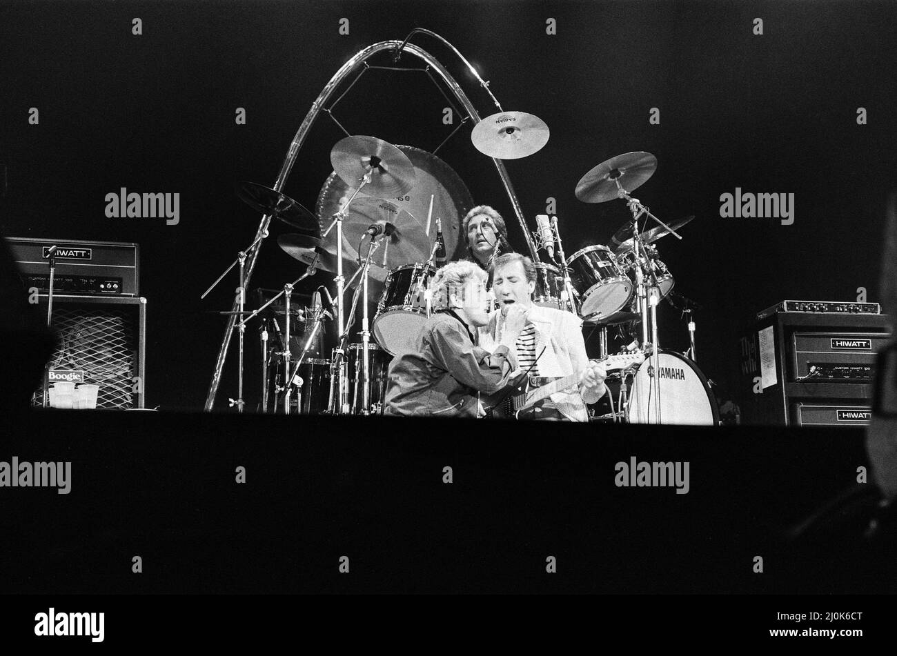 British rock group The Who in Toronto, Canada.The band performing on ...