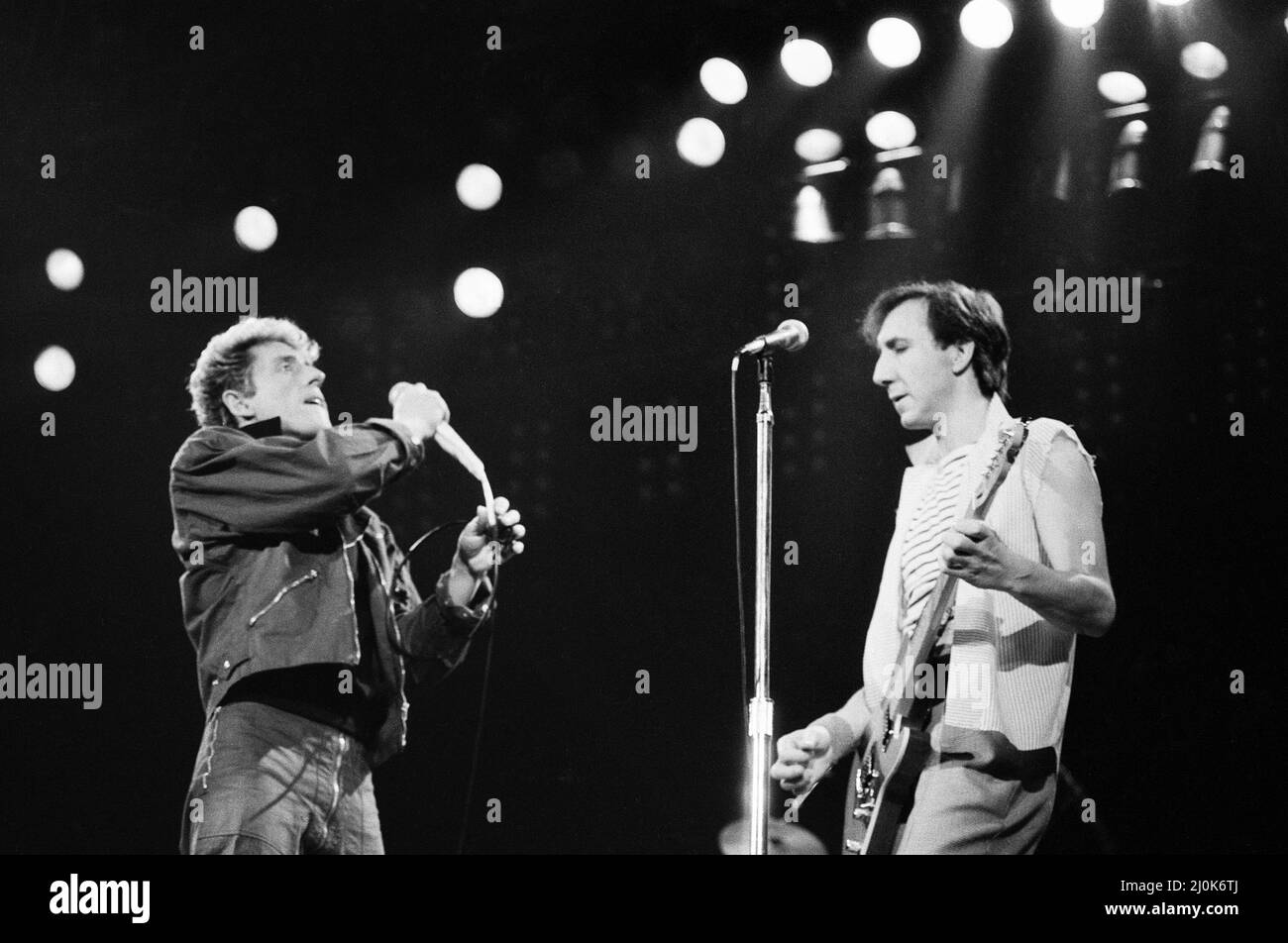 British rock group The Who in Toronto, Canada.Singer Roger Daltrey and ...