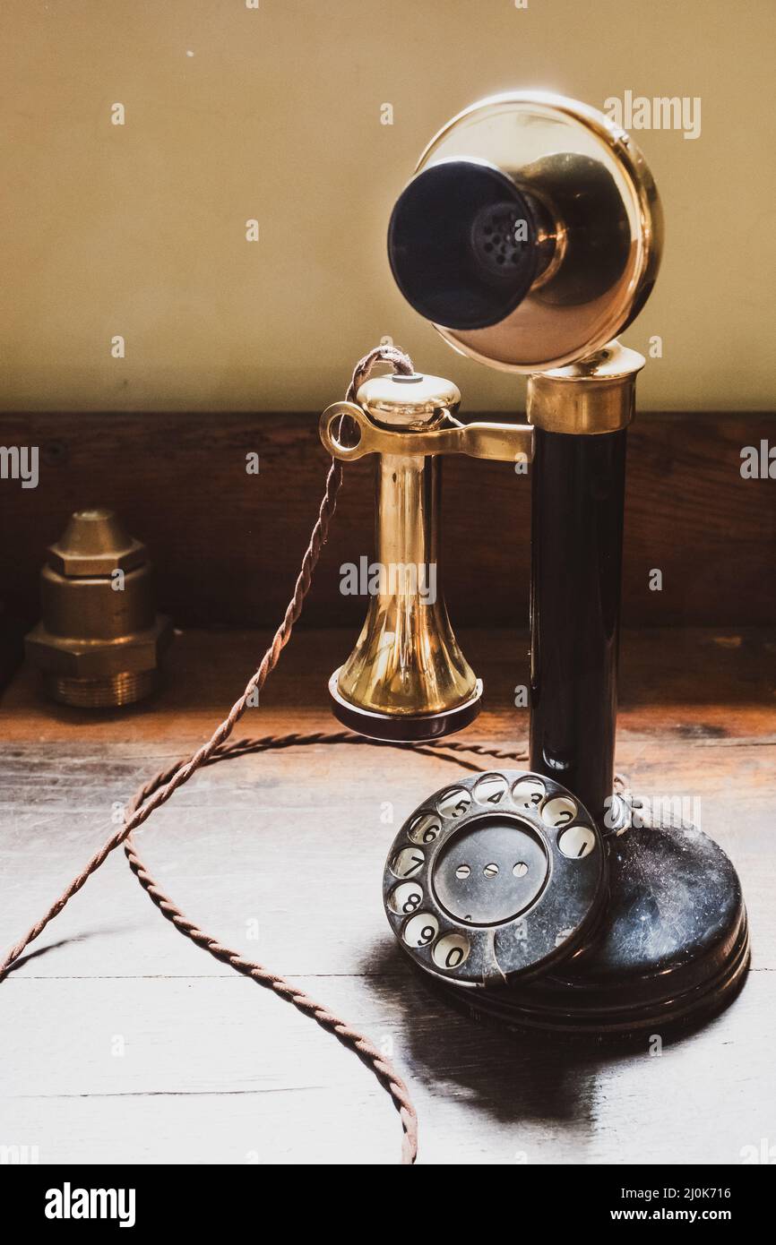 Candlestick telephone hi-res stock photography and images - Alamy